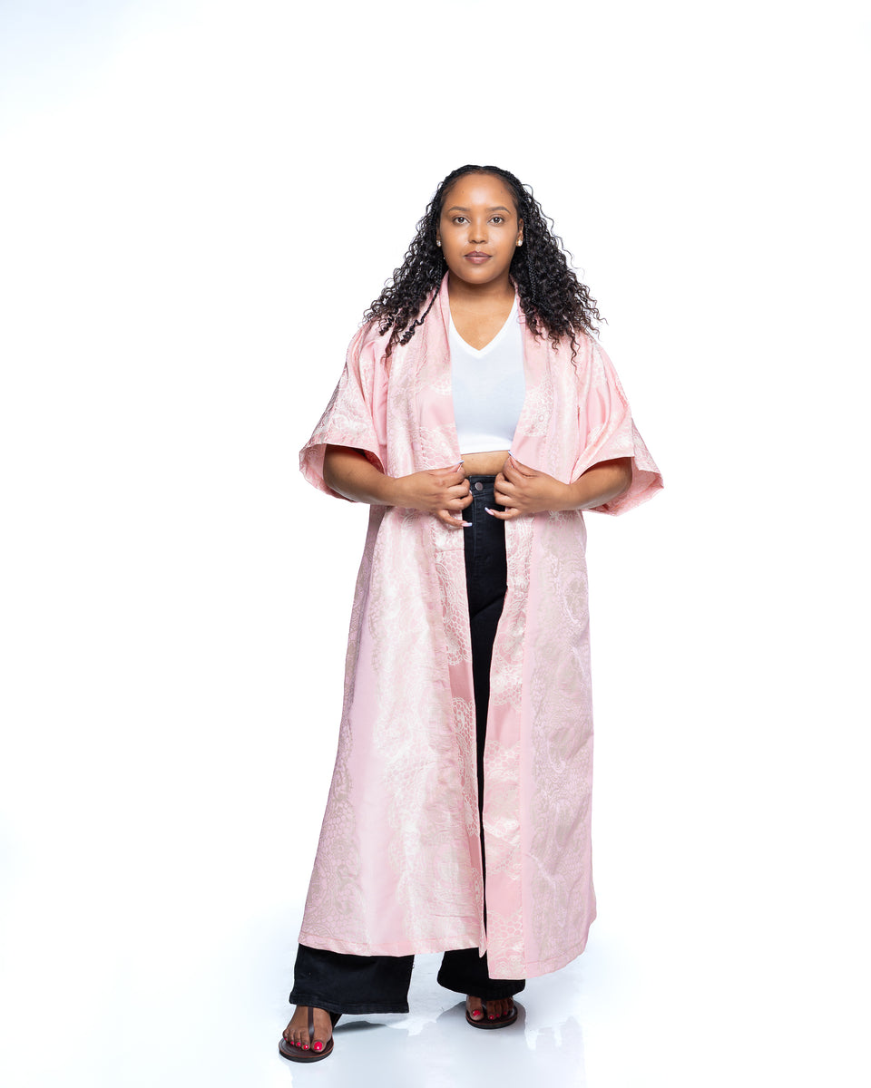 Moonlit Sakura Kimono In Blush – Ikojn